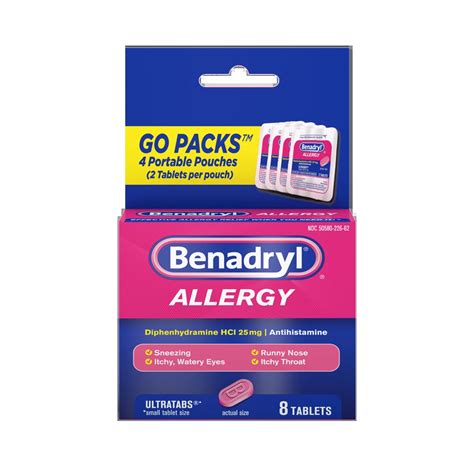 Benadryl® Allergy Ultratabs® Tablets With Diphenhydramine Benadryl®