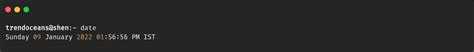 Date Command Usage In Linux Trend Oceans