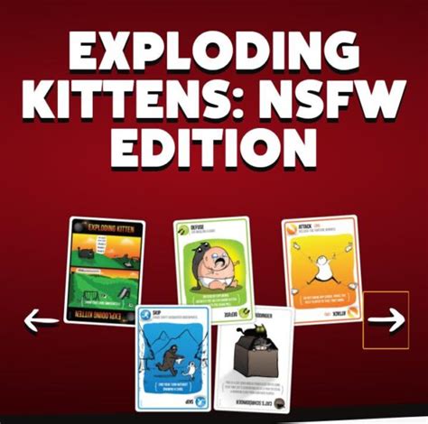 Exploding Kittens Card Game Nsfw Deck Card Oppsy Store
