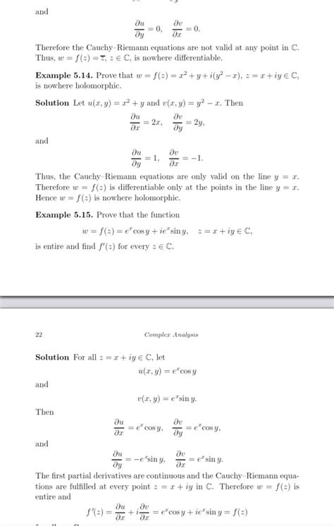 Solved Chapter 5 Holomorphic Functions And The