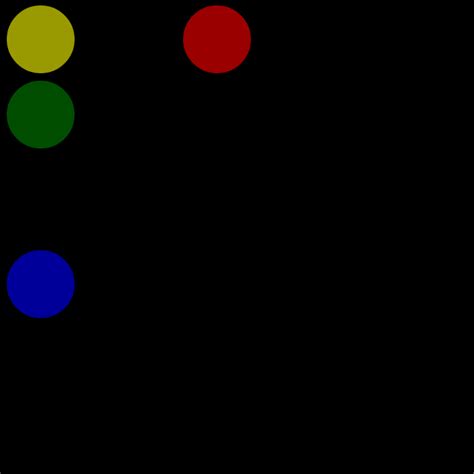 Javascript Aligning Four Circle S Inside A Square In CSS And HTML5