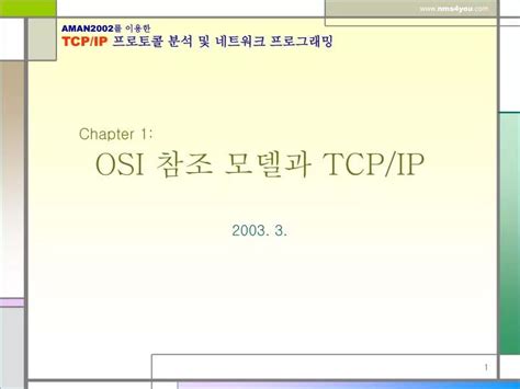 PPT OSI 참조 모델과 TCP IP PowerPoint Presentation free download ID 5647870