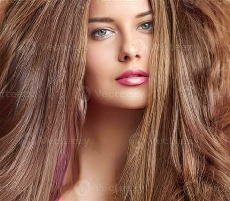 Hairstyle Beauty And Hair Care Beautiful Woman With Long Natural