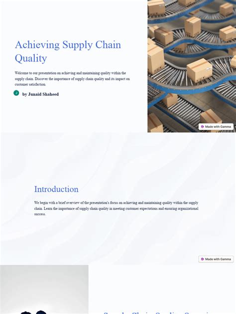 Achieving Supply Chain Quality Pdf Supply Chain Supply Chain Management