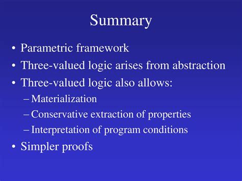 Parametric Shape Analysis Via 3 Valued Logic Ppt Download