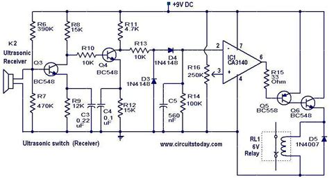 Ultrasonic Switch Electronic Circuits And Diagrams Electronic Projects And Design