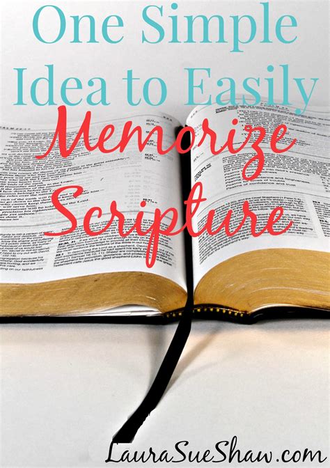 One Simple Idea To Easily Memorize Scripture Practical Productivity With Laura Sue Shaw