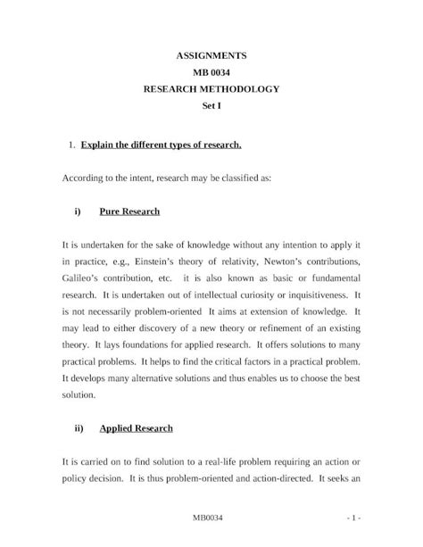 Doc Assignments Mb 0034 Research Methodology Set I Dokumentips Doc Assignments Mb 0034 Research Methodology Set I Dokumentips