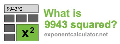 What is 9943 squared?