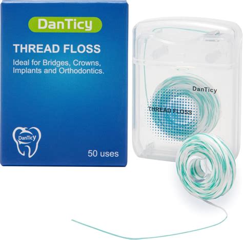 840d Fluffy Floss Threaders Super Floss Pre Cut Strands Mint Aroma 50 Threaders 1pack Amazon