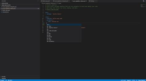 Completion Does Not Work Issue Microsoft Azure Pipelines Vscode GitHub