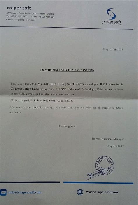 Jaithra J On Linkedin Snsinstitutions Snsdesignthinkers Internship