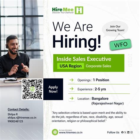 Hiremee On Linkedin Hiremee Hiring Insidesales Sales Applynow