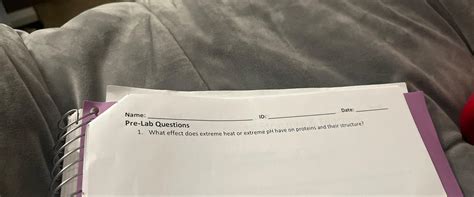 Solved Name ID Date Pre Lab QuestionsWhat Effect Does Chegg Com