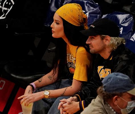 Halsey And Alev Aydin At Houston Rockets Vs La Lakers Game 10312021
