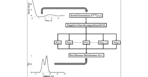 Singular Value Decomposition Method To Determine Distance Distributions In Pulsed Dipolar