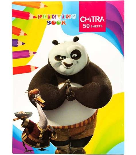 خرید و قیمت دفتر نقاشی 50 برگ طرح پاندای کونگ فو کار چیترا ترب
