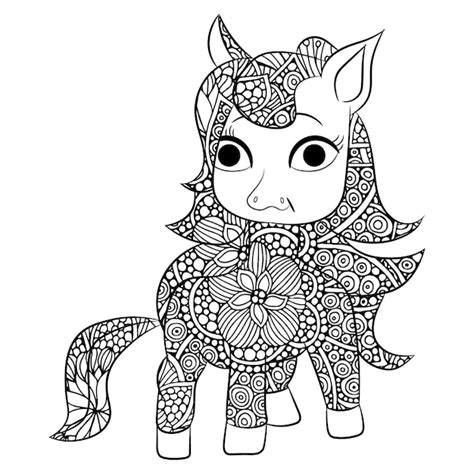 Unicorn Cute Mandala Coloring Pages 25 Unicorn Cat Coloring Pages