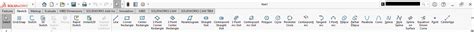 sketch toolbar no longer organized r solidworks