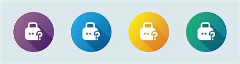 Forget Solid Icon In Flat Design Style Password Signs Illustration