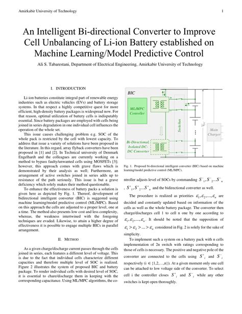 Pdf An Intelligent Bi Directional Converter To Improve Cell