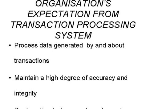 Introduction To Transaction Processing System Examples Advantages Of