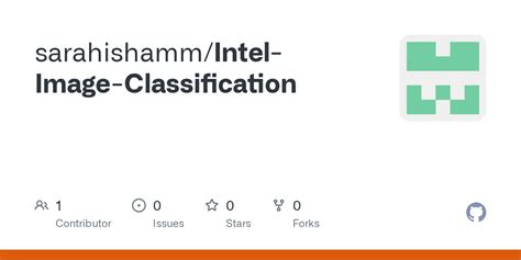 Github Sarahishammintel Image Classification