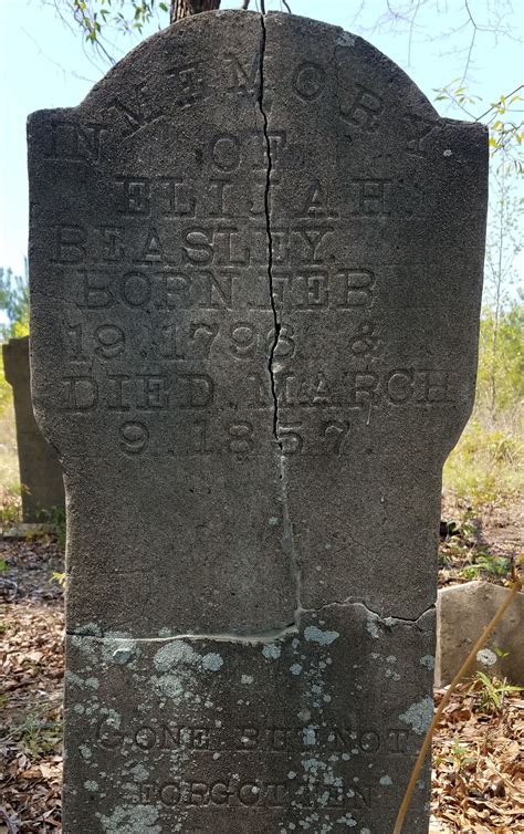 Elijah Daniel Beasley 1796 1857 Find A Grave Memorial