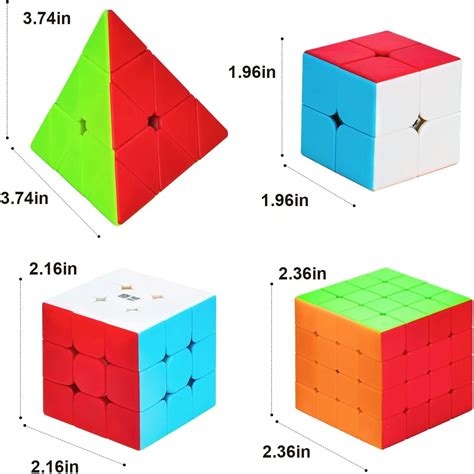 Buy مجموعة مكعبات Auntyfey Speed ، 4 مجموعة مكعب سرعة السرعة مع مكعب