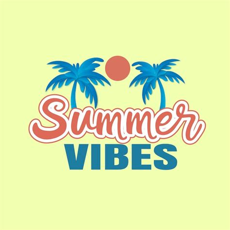 Premium Vector Summer Vibes Illustration