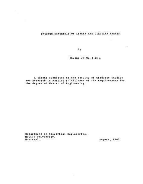 Pdf Pattern Synthesis Of Linear And Circular Digitoollibrarymcgillcathesisfile115030pdf