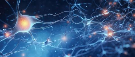 Premium Ai Image Brain Neuron Link Information Interaction Background