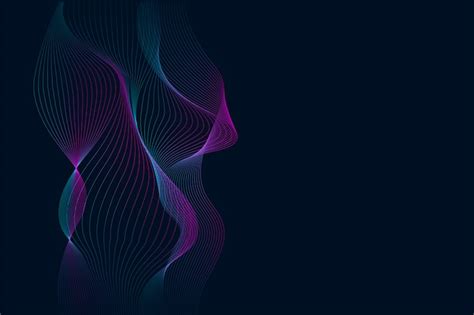Free Vector Data Visualization Dynamic Wave Pattern Vector