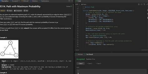 1514 Path With Maximum Probability DEV Community
