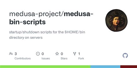 github medusa project medusa bin scripts startup shutdown scripts for the home bin directory