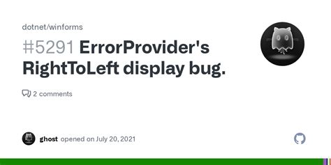 Errorproviders Righttoleft Display Bug · Issue 5291 · Dotnet