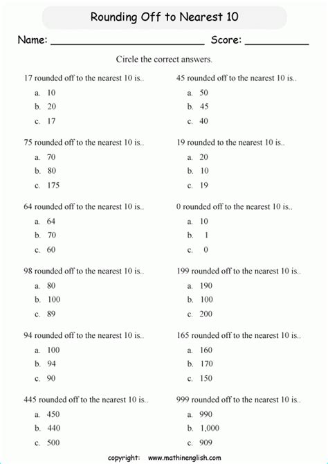 3rd Grade Math Worksheets Multiple Choice 3rd Grade Math Worksheets