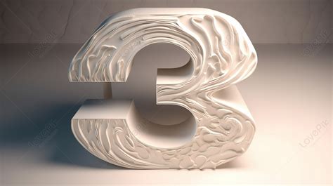 3d 렌더링에서 석고 블록 내부에 새겨진 숫자 3 내부 배경 컨셉 일러스트 배경 차단하다 배경 이미지 Hd 내부 컨셉