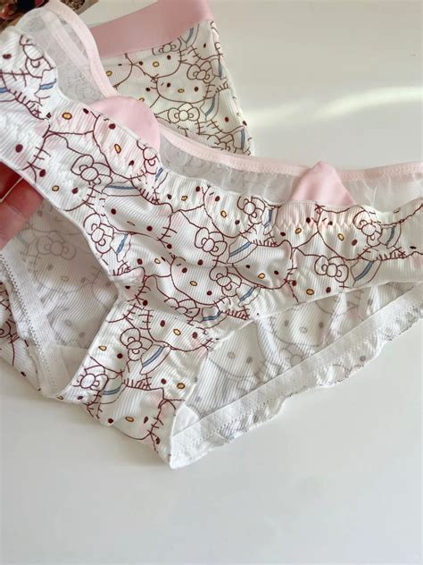 Hello Kitty Couple Underwear Sets Pink Heart