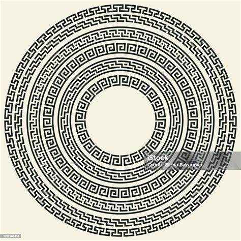 그리스어 키 패턴 프레임 컬렉션 장식적인 고대 비열한 사람 Empire에 대한 스톡 벡터 아트 및 기타 이미지 Empire 개체 그룹 건축 Istock