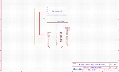 display message on lcd display using arduino serial monitor by techno e