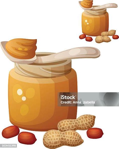 땅콩버터 철두철미 벡터 아이콘크기 격리됨에 흰색 배경의 땅콩버터에 대한 스톡 벡터 아트 및 기타 이미지 땅콩버터 항아리