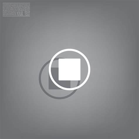 Premium Vector Stop Button Vector Icon