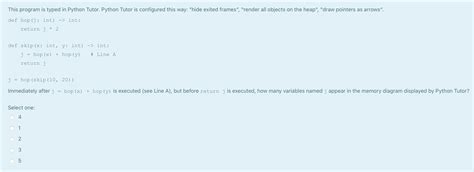 Solved This Program Is Typed In Python Tutor Python Tutor