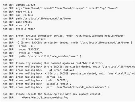 Permission Denied Setting Up My Laptop W Nodejs Npm By Eric Ochoa The Codex Medium