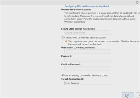 Steps To Configure Excel Services With Secure Store Target Application And Sql Database Service