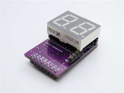 Arduino 2 Digit 05″ Common Cathode 7 Segment Display Module