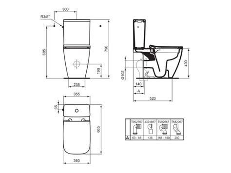 Санитарен фаянс моноблок с ултратънка седалка I Life B Ideal Standard 12 моноблок