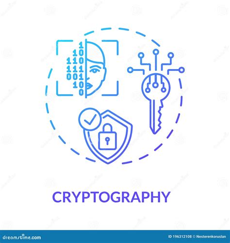 Cryptography Concept Icon Stock Vector Illustration Of Blockchain