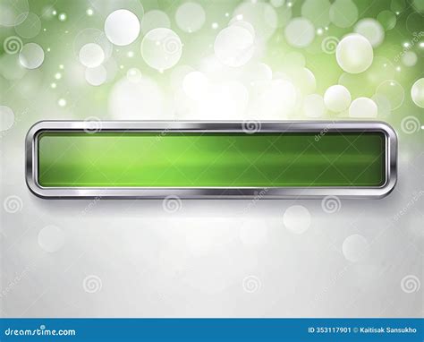 modern green progress bar with silver frame a sleek loading indicator